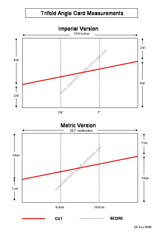 Trifold Angle Card Tutorial – Lavender Thoughts
