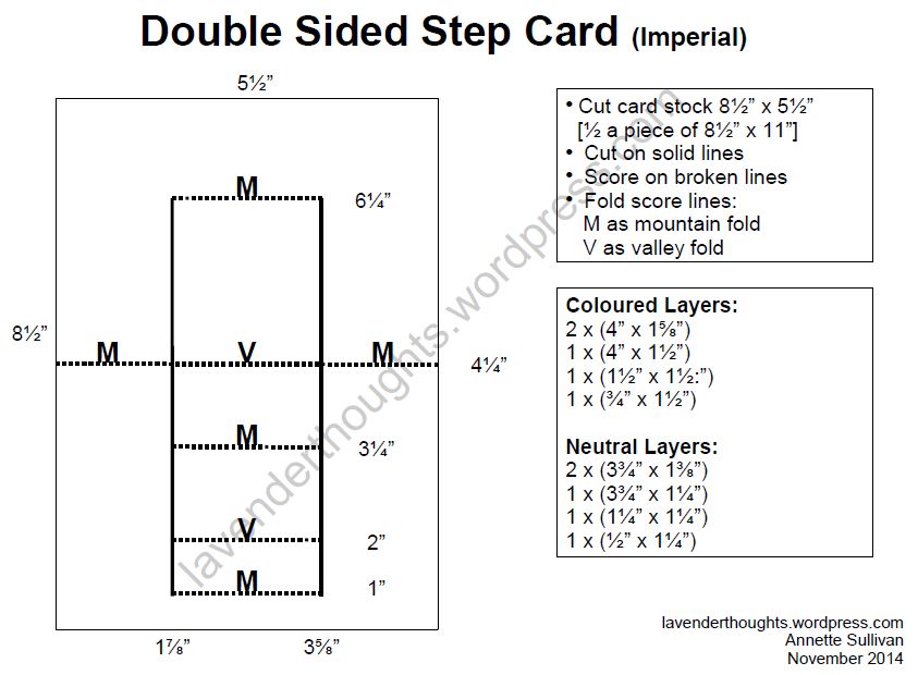 Tutorial for Double Sided Step Card – Lavender Thoughts