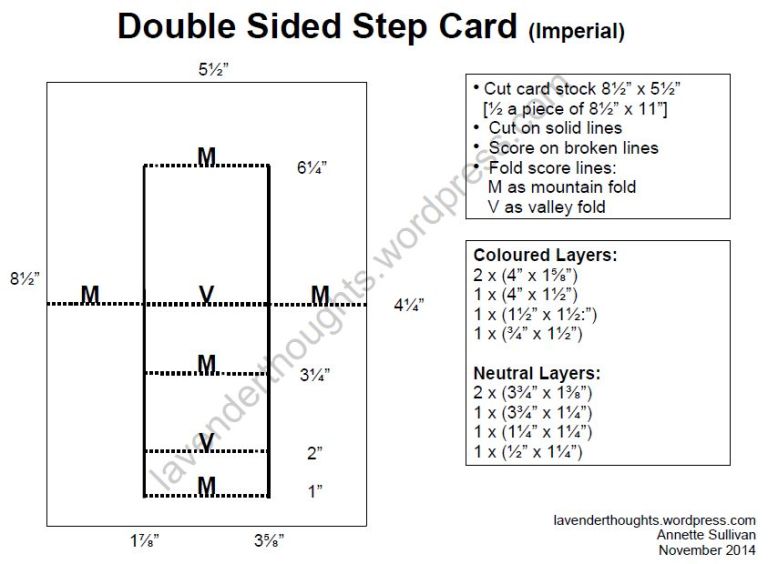 Tutorial for Double Sided Step Card – Lavender Thoughts