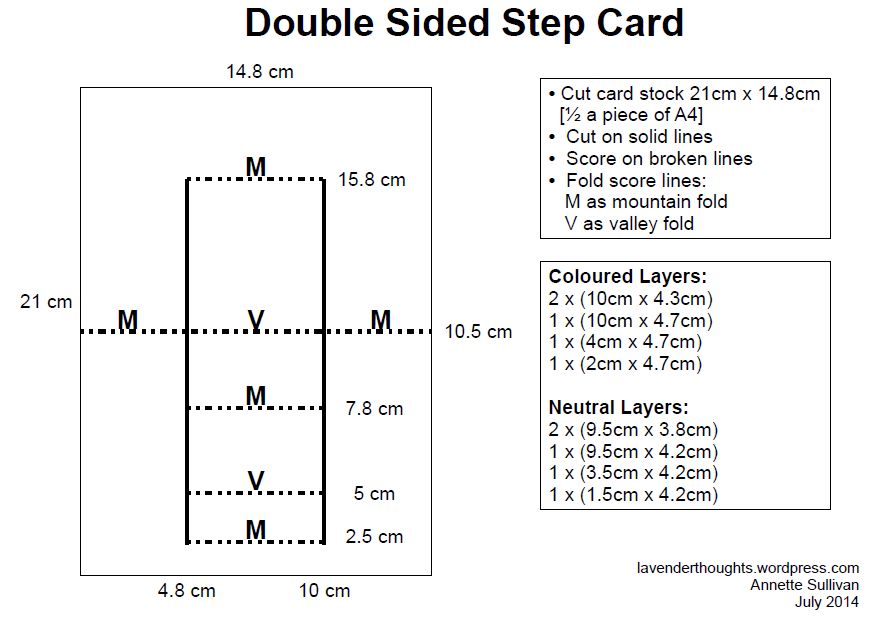 Tutorial for Double Sided Step Card – Lavender Thoughts