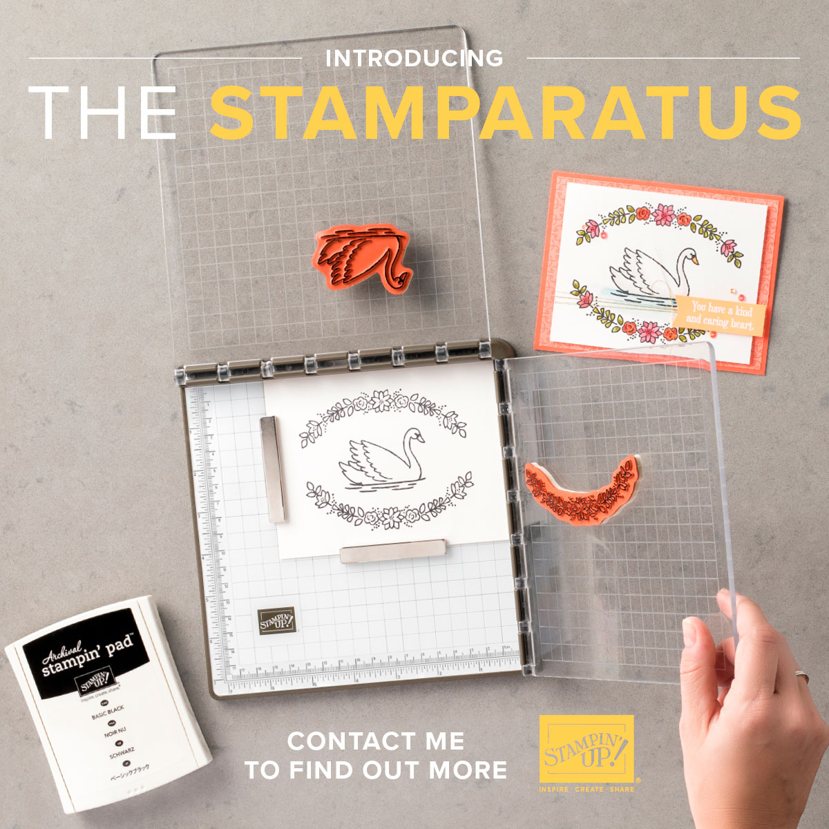 Reserve your Stampin’ Up! Stamparatus™ – the best stamp placement tool ...