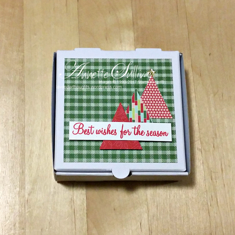 Decorate a small Pizza Box with Holly Berry Happiness – Lavender Thoughts