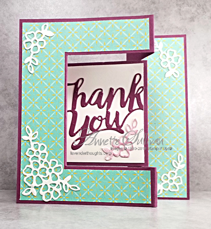 Tri Fold Thank You Cards Stippled Roses TriFold Card|Facebook Live