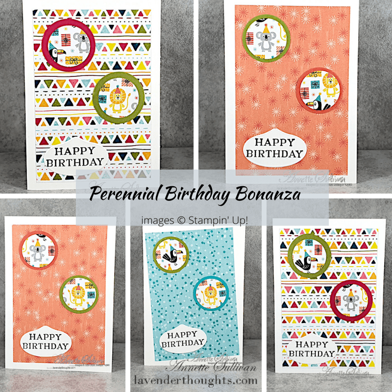 Quick and Easy Birthday Note Cards with Birthday Bonanza Paper ...