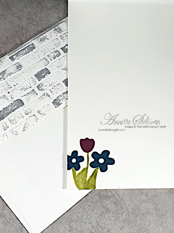 Quick and Easy card using Sending Flowers Dies for the Color Challenge ...