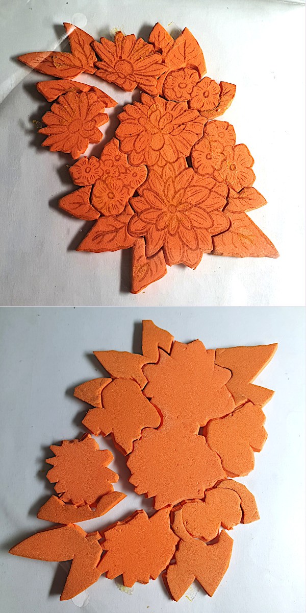 How to use craft foam to colour outline images using Ornate Style ...