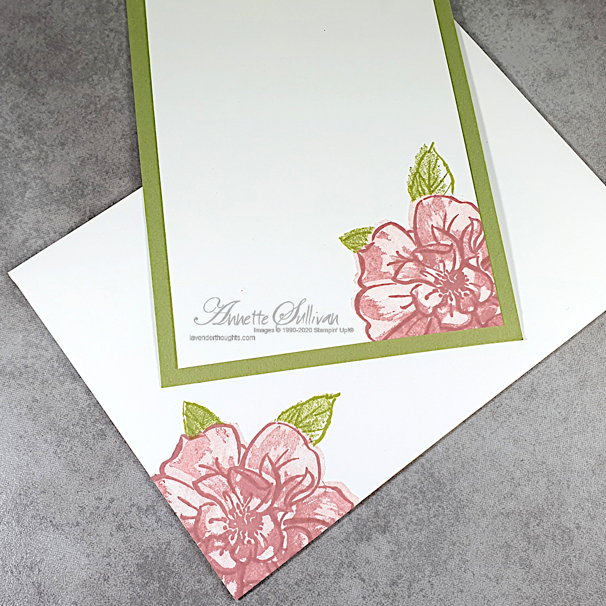 Roses and Pearls for the Color Challenge at Splitcoaststampers – Lavender Thoughts
