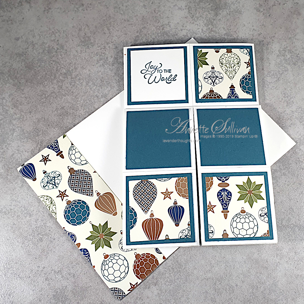 Triple Cube Fancy Fold Card for Christmas – Lavender Thoughts