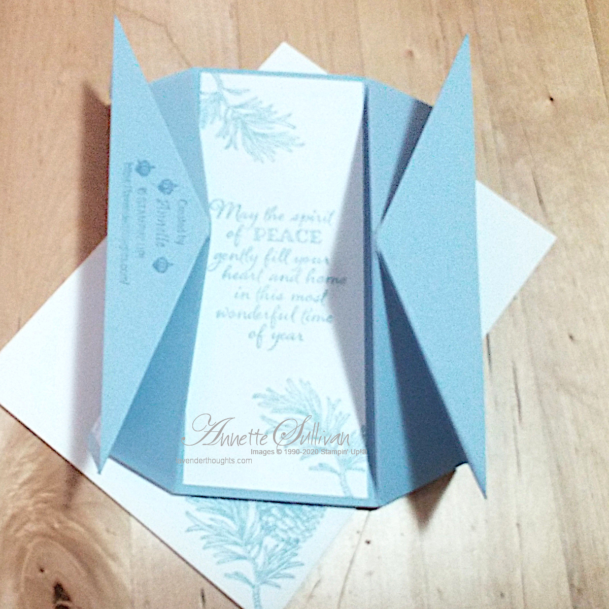 Double Fan Fold Cards for Christmas – Lavender Thoughts