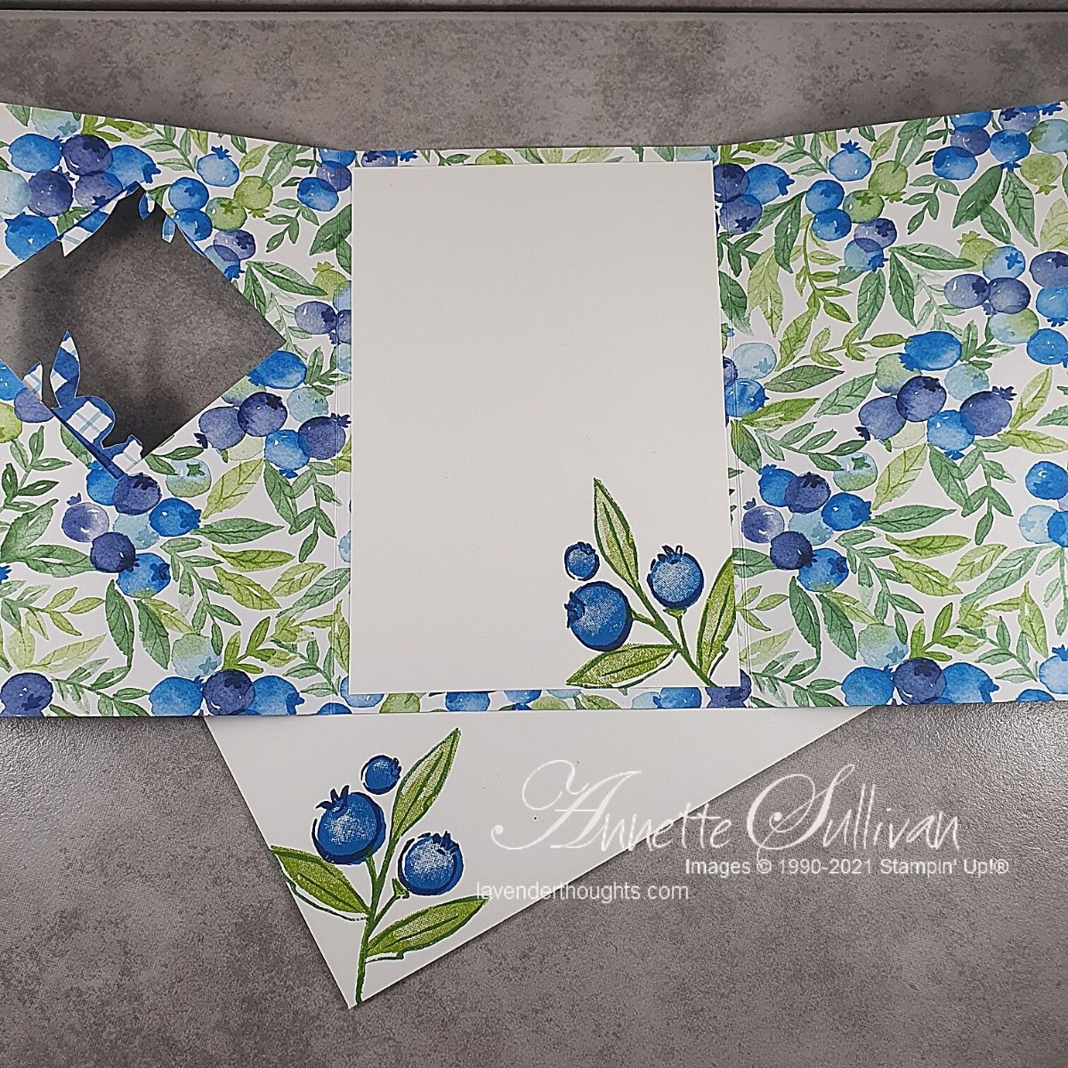 Berry Delightful DSP Trifold Card – Lavender Thoughts