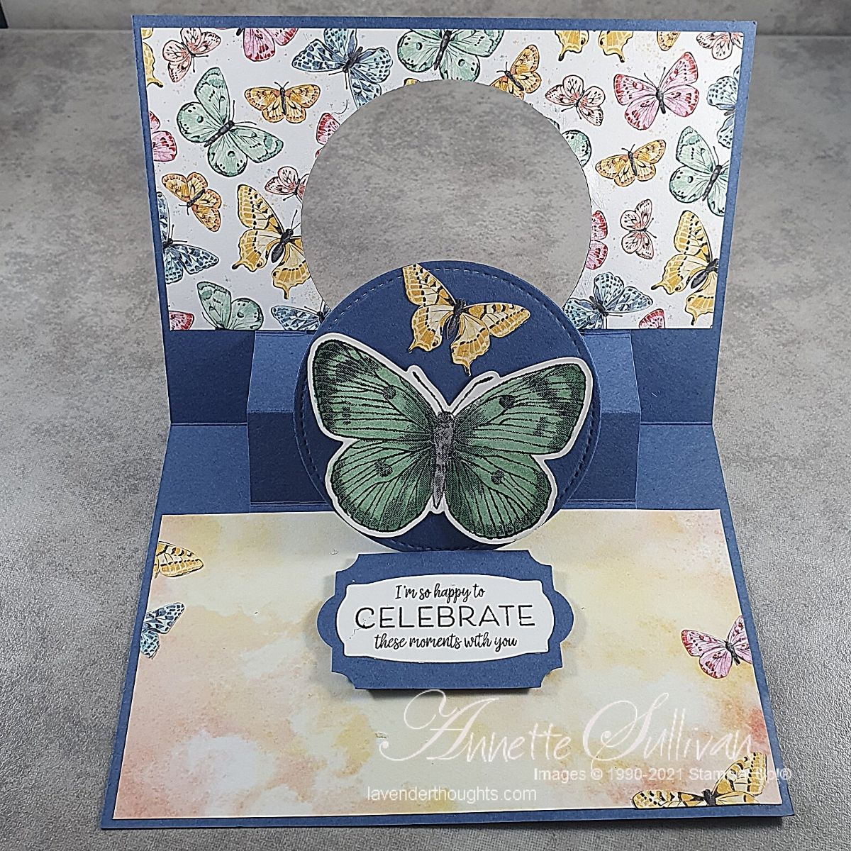 Pop-Up Flip Card with Butterflies – Lavender Thoughts