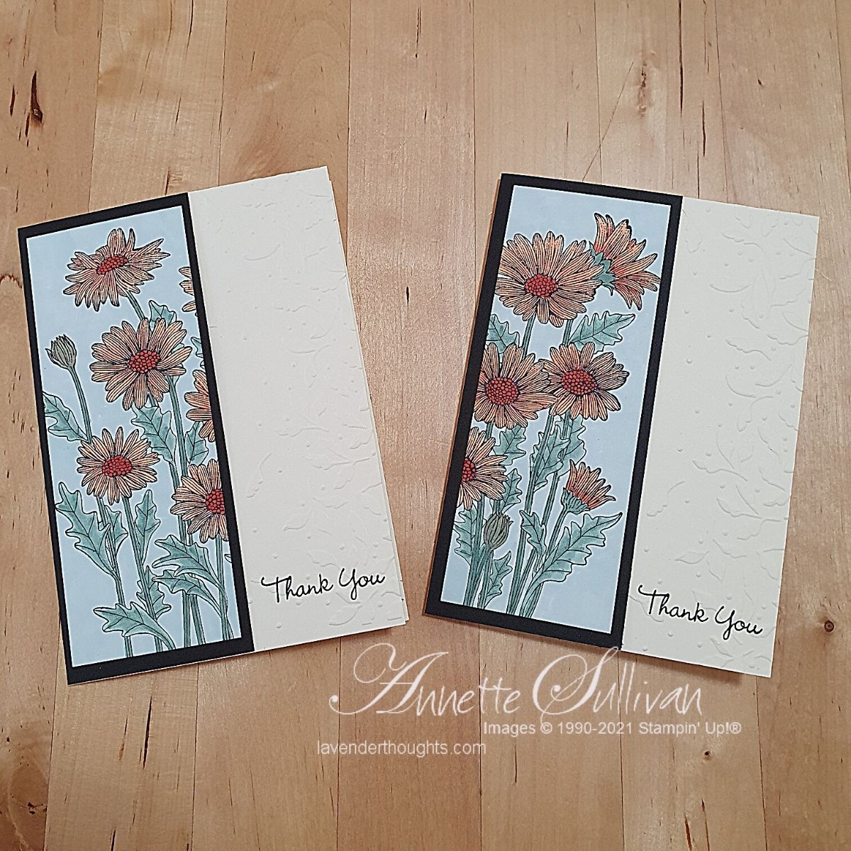 Daisy Garden split image for double the cards – Lavender Thoughts