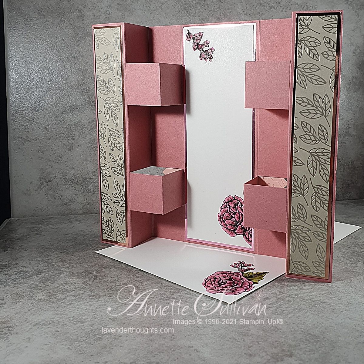 Elegant Pink Tower Fold Card – Lavender Thoughts