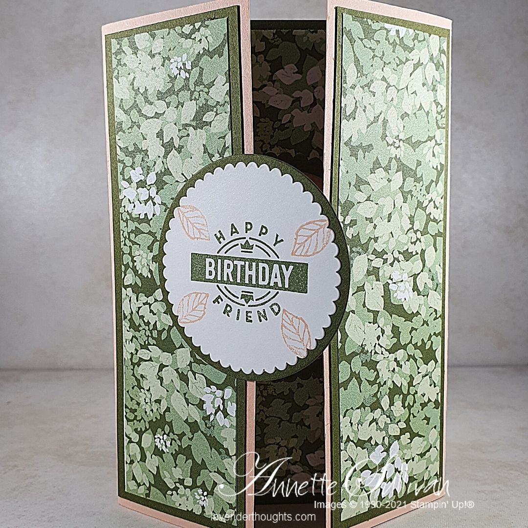 Peek a Boo Shutter Gate Fold Card for the Sketch Challenge at Splitcoaststampers – Lavender Thoughts