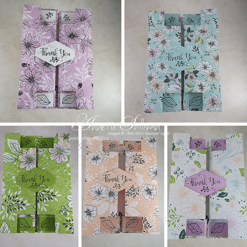 Fancy Fold Cards with Patterned Paper – Lavender Thoughts