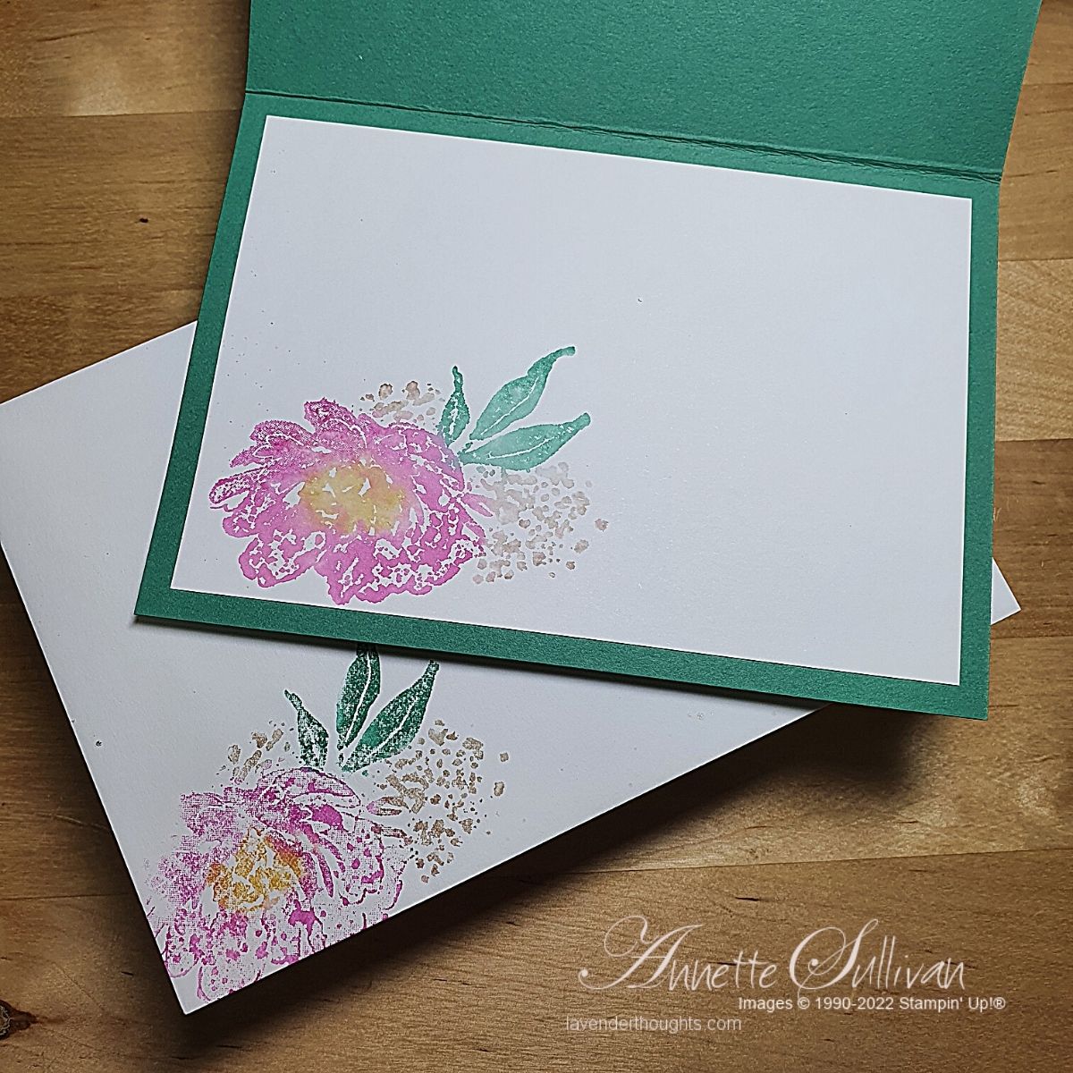 Creating simple cards with Flowing Flowers – Lavender Thoughts