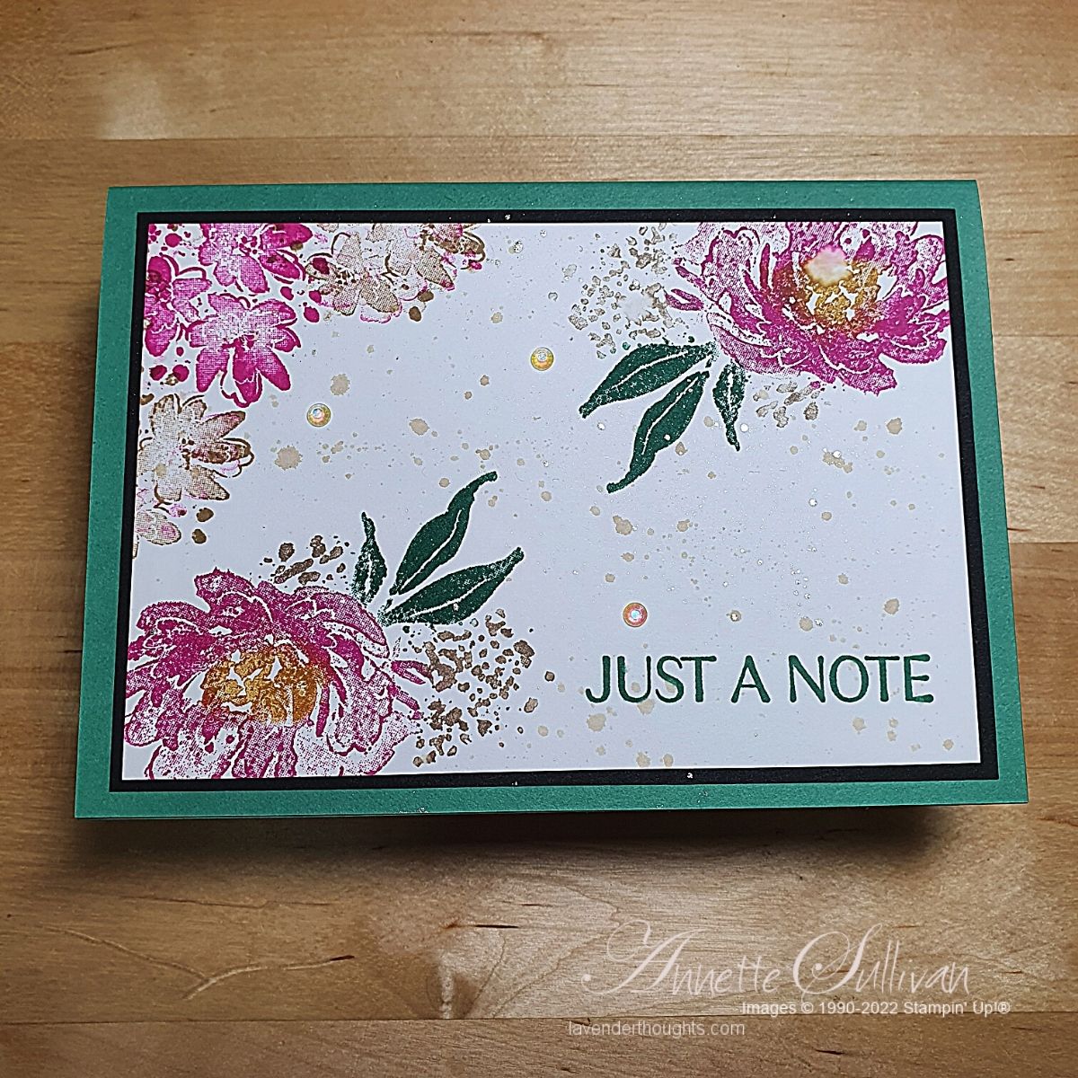 Creating simple cards with Flowing Flowers – Lavender Thoughts