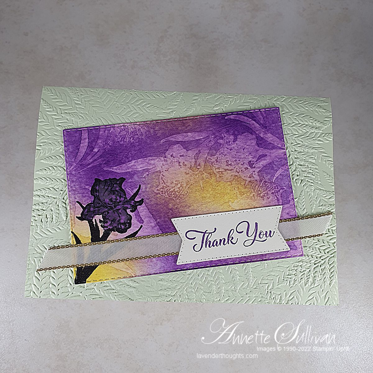 Water Stamping Technique using Wonderful World Iris – Lavender Thoughts
