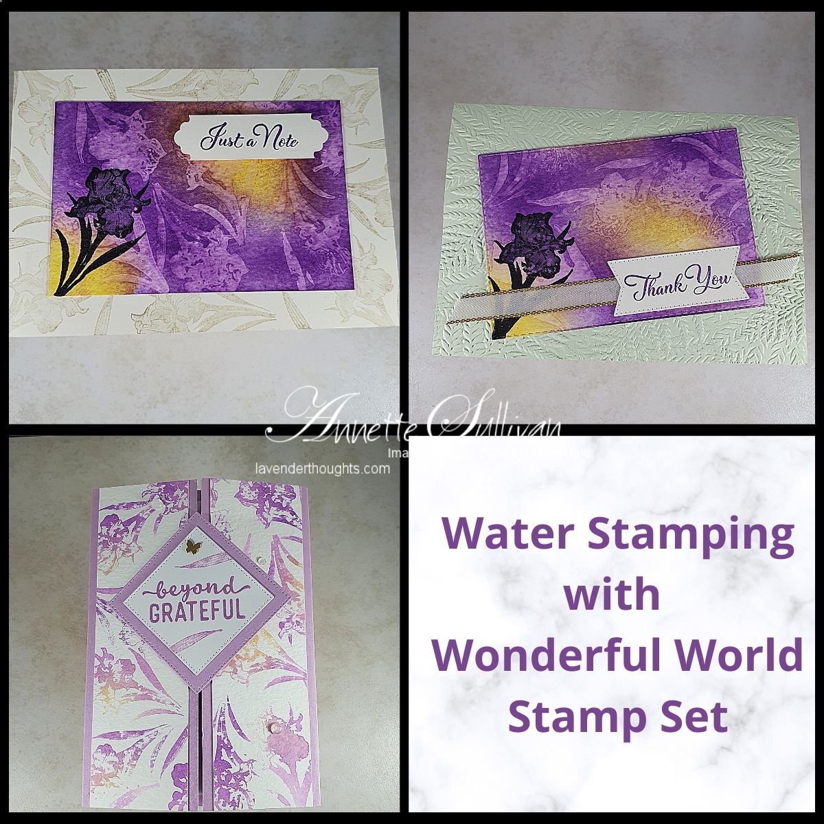 Water Stamping Technique using Wonderful World Iris – Lavender Thoughts