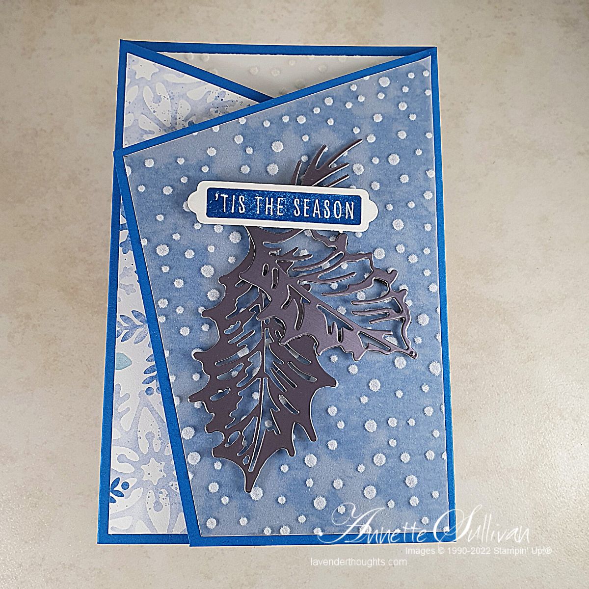 Angled Fold Cards for Christmas – Lavender Thoughts