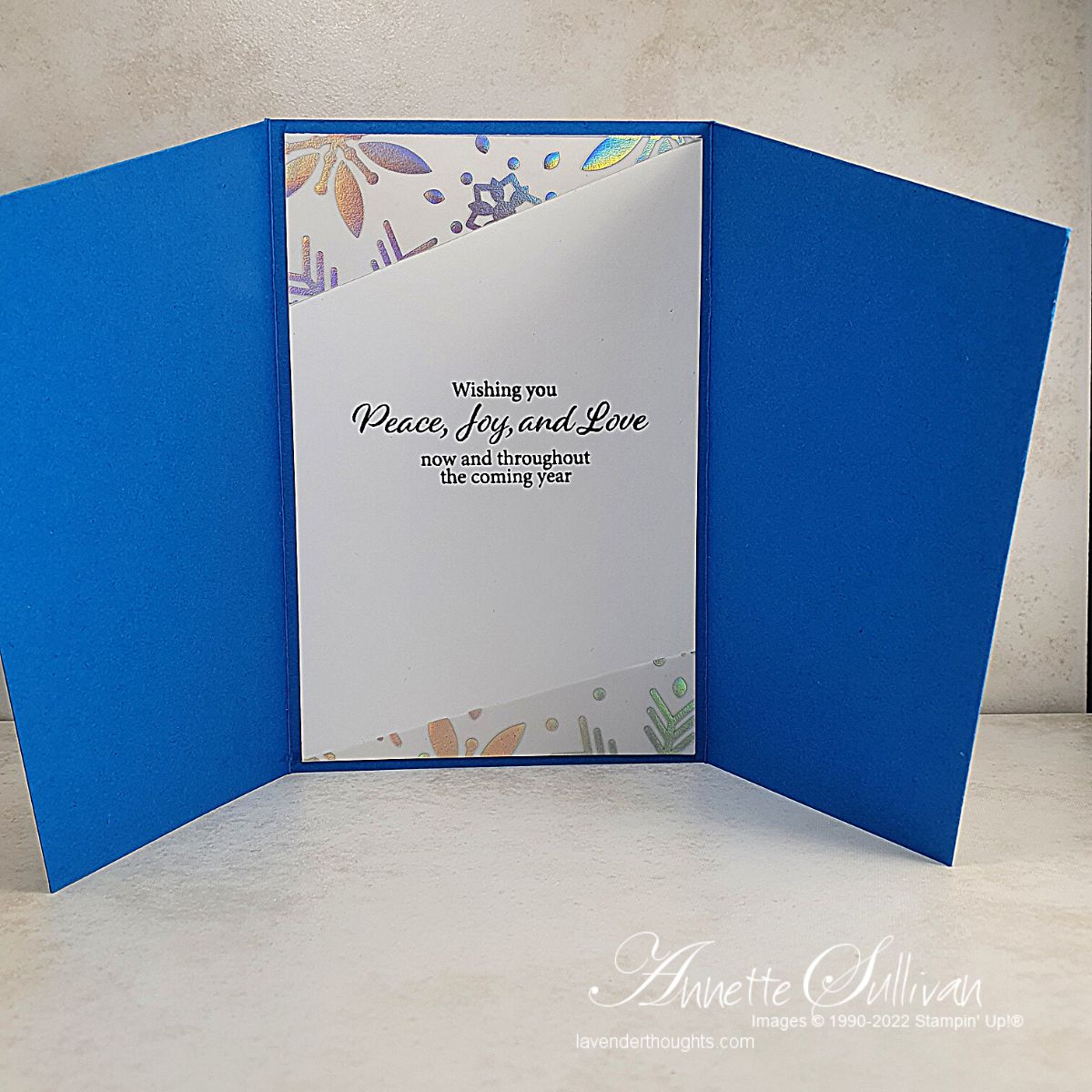 Angled Fold Cards for Christmas – Lavender Thoughts