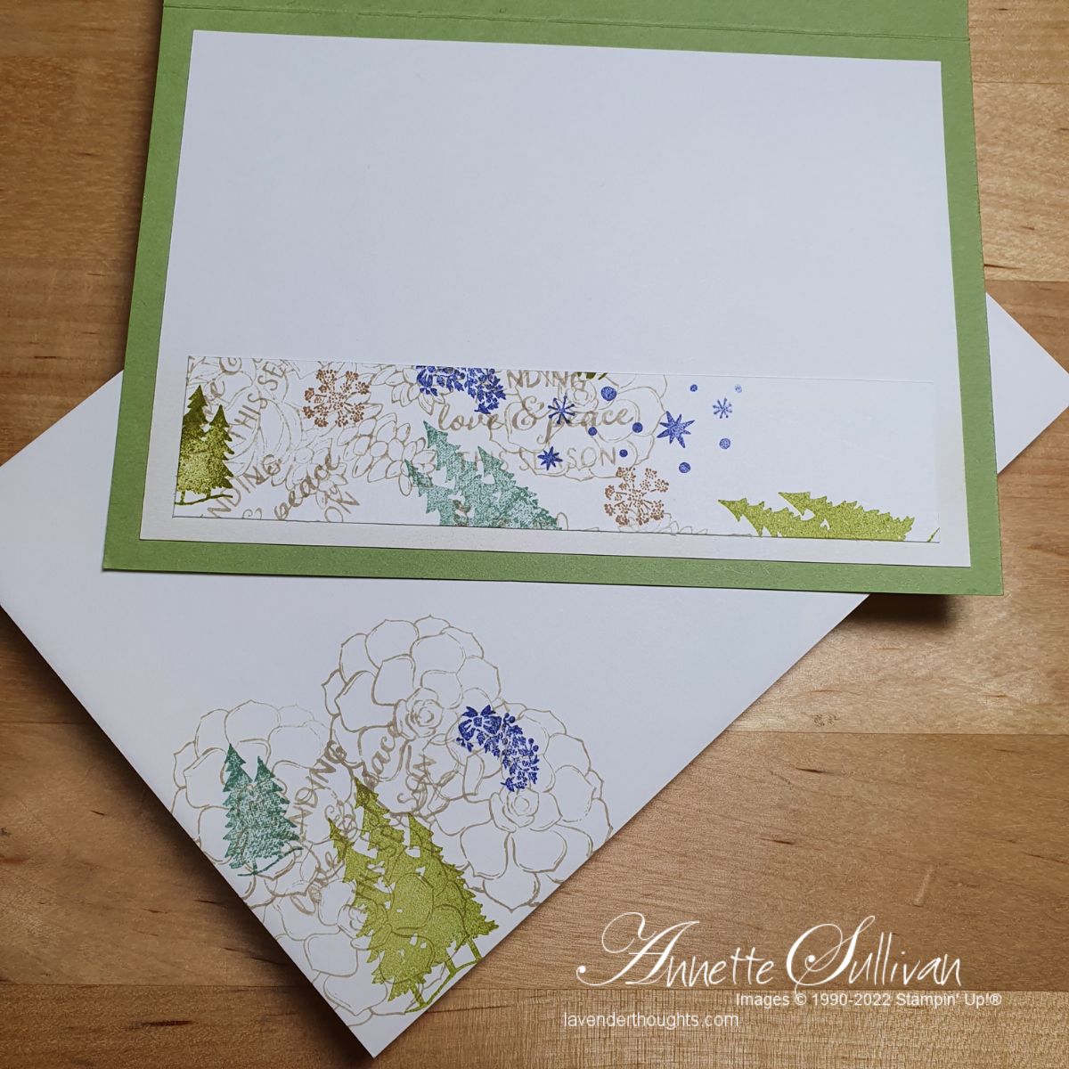 Stamped One Sheet Wonder for Christmas – Lavender Thoughts