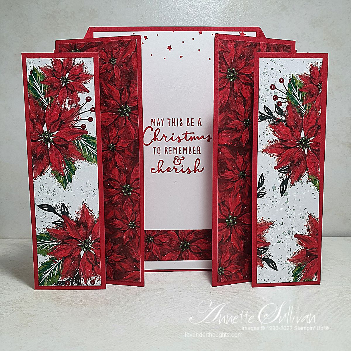 A Christmas Portrait Cascading Display Card with VIDEO – Lavender Thoughts