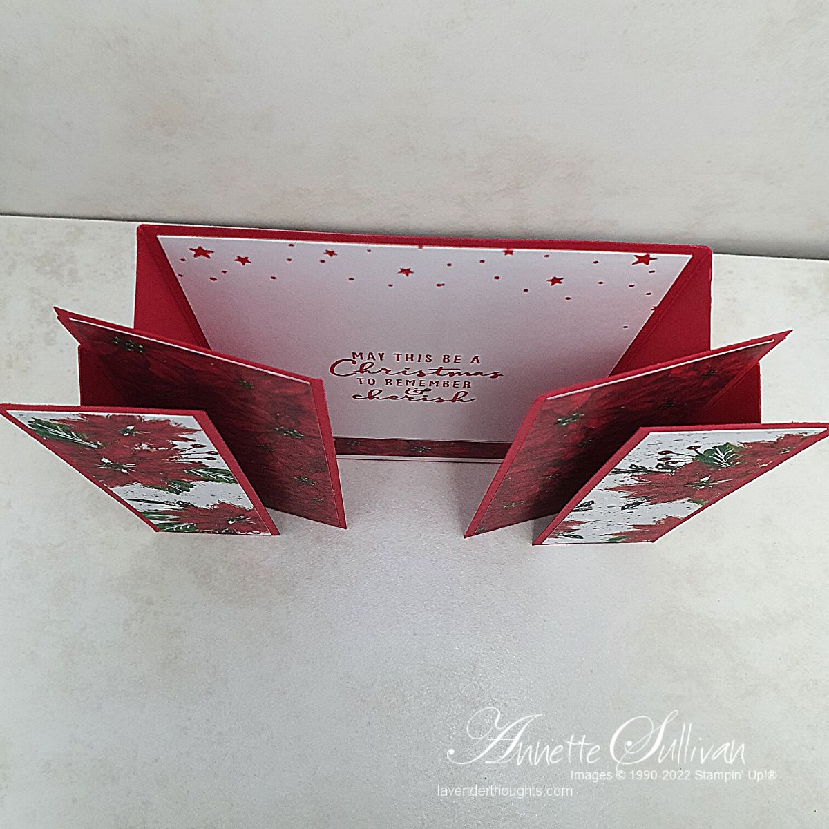 A Christmas Portrait Cascading Display Card with VIDEO – Lavender Thoughts
