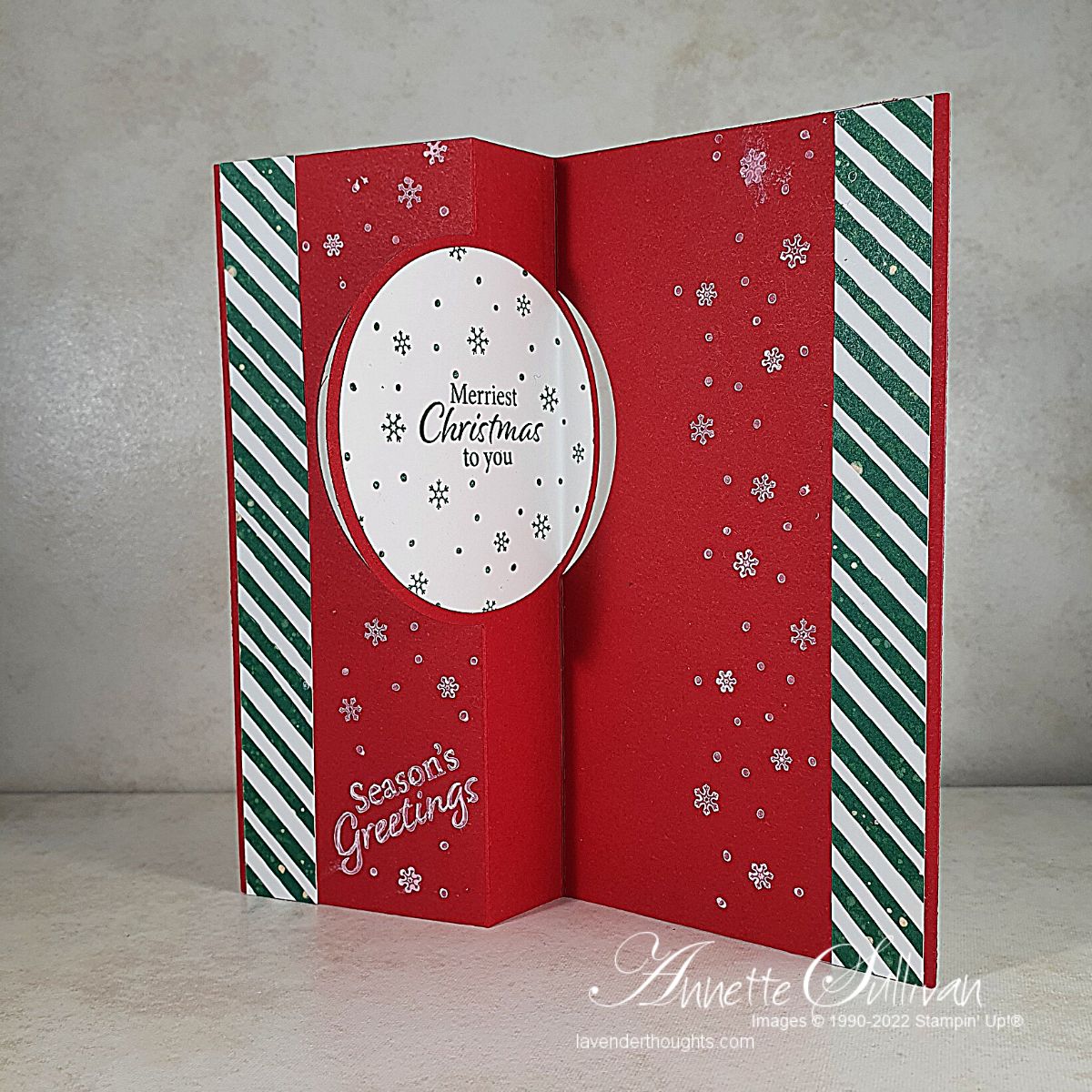 Quick and Easy Flip Flop Fancy Fold Cards for Christmas – Lavender Thoughts