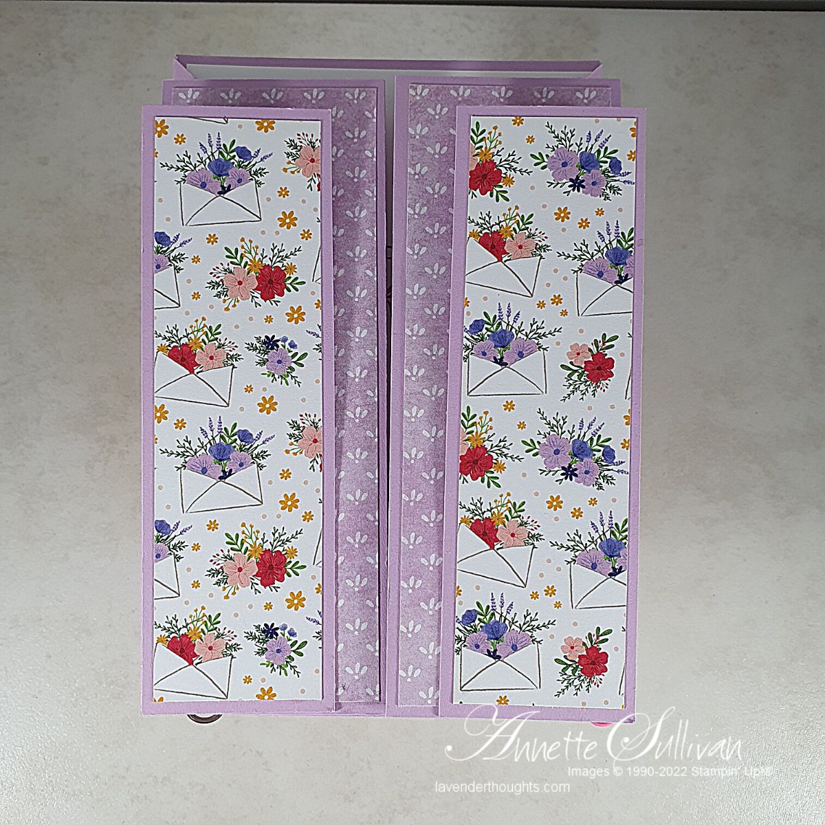 Portrait Cascading Display Card with VIDEO – Lavender Thoughts