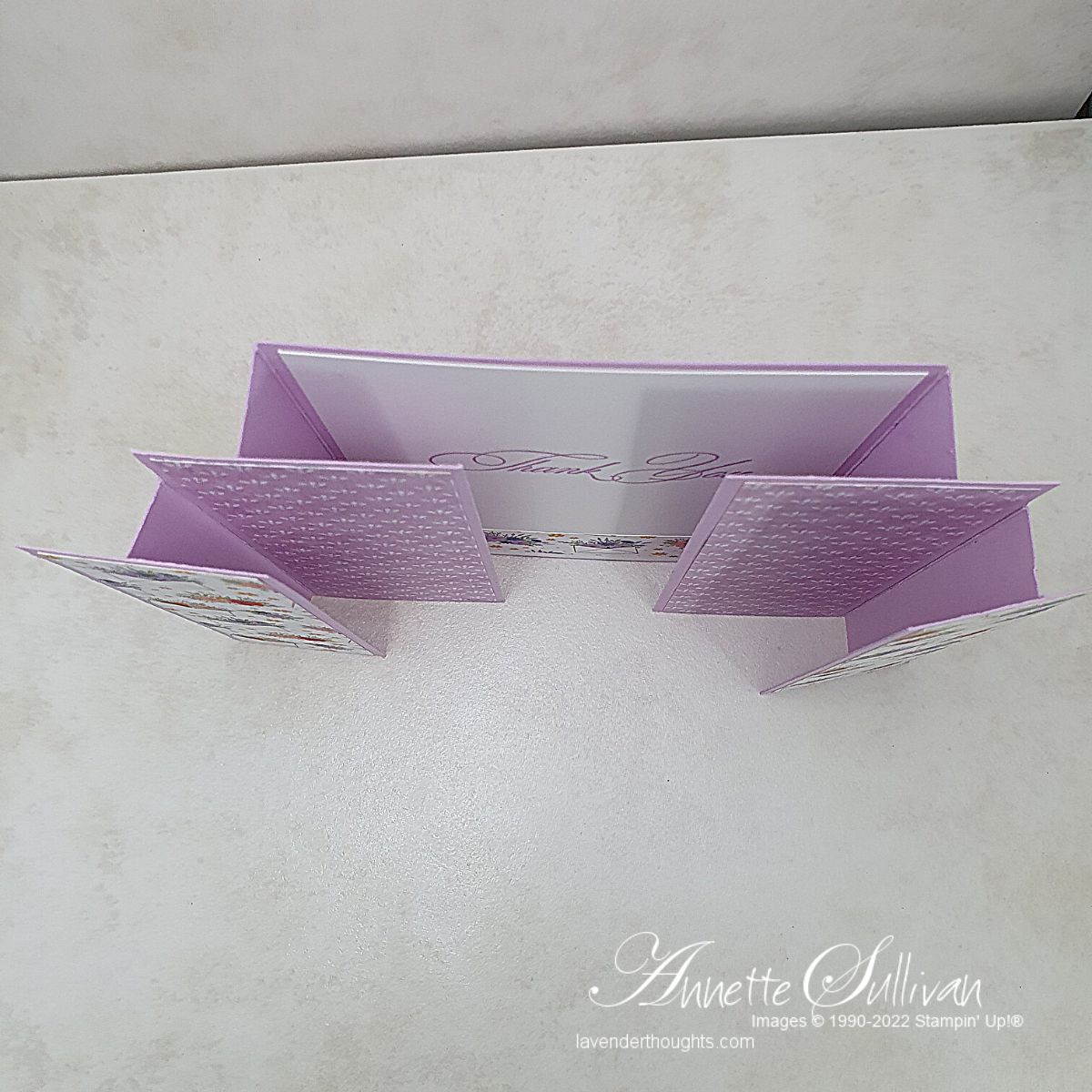 Portrait Cascading Display Card with VIDEO – Lavender Thoughts