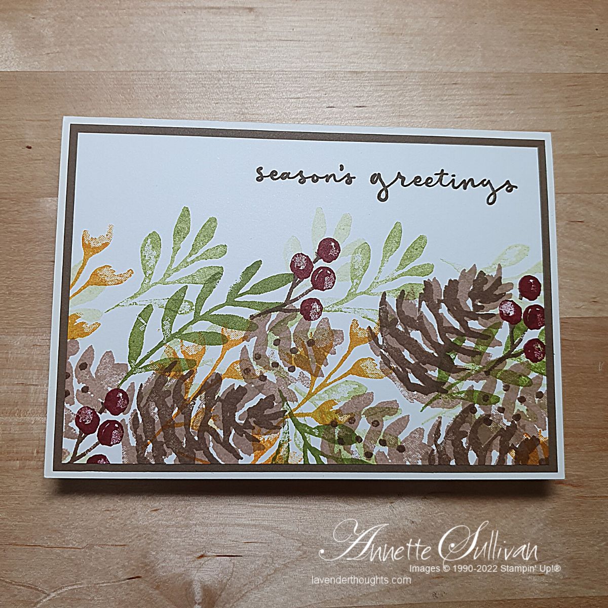 One Sheet Wonder with Christmas Season – Lavender Thoughts