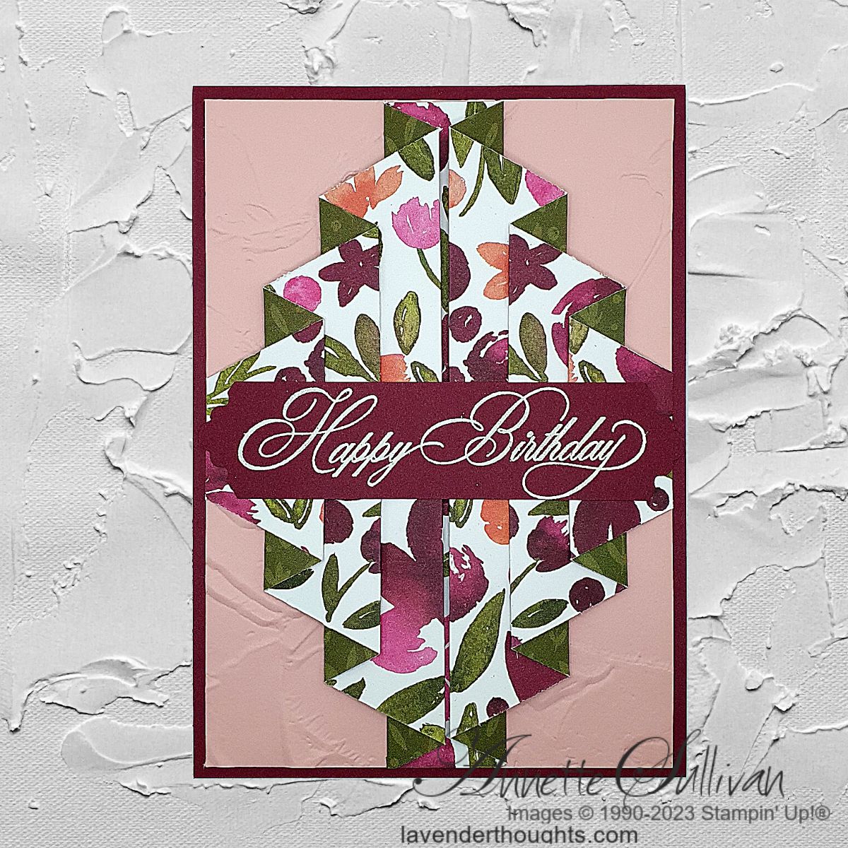 Ways to use Designer Series Paper – Double Pleated Card – Lavender Thoughts