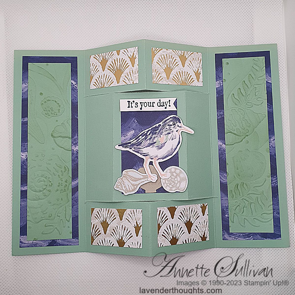 Flat Flap Fun Fold Card – Lavender Thoughts