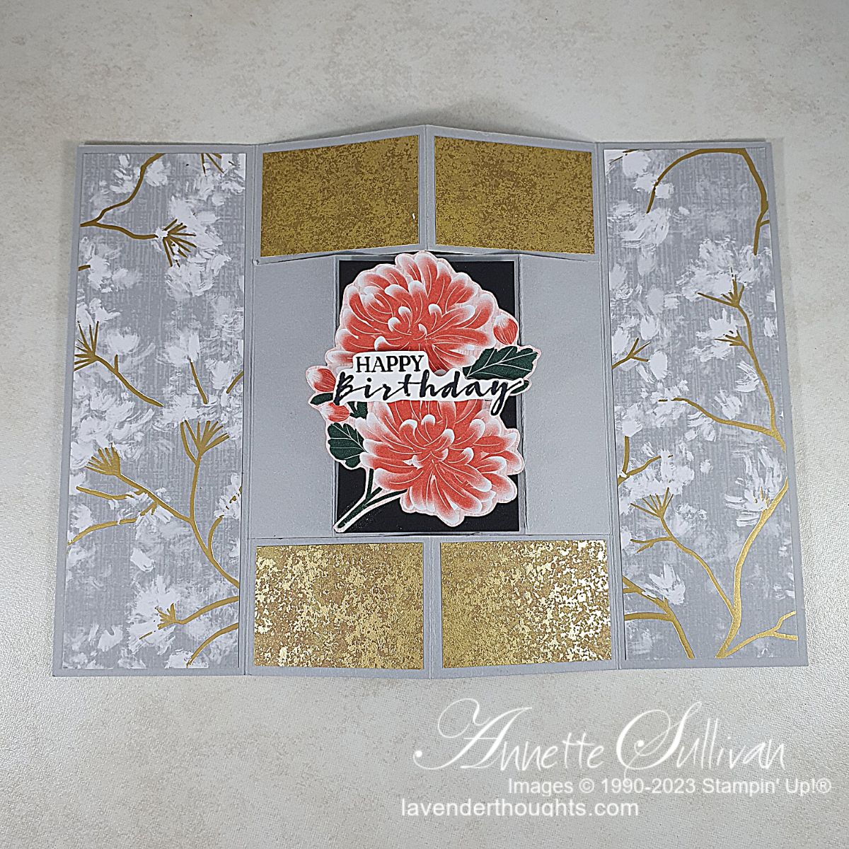 Flat Flap Fun Fold Card – Lavender Thoughts