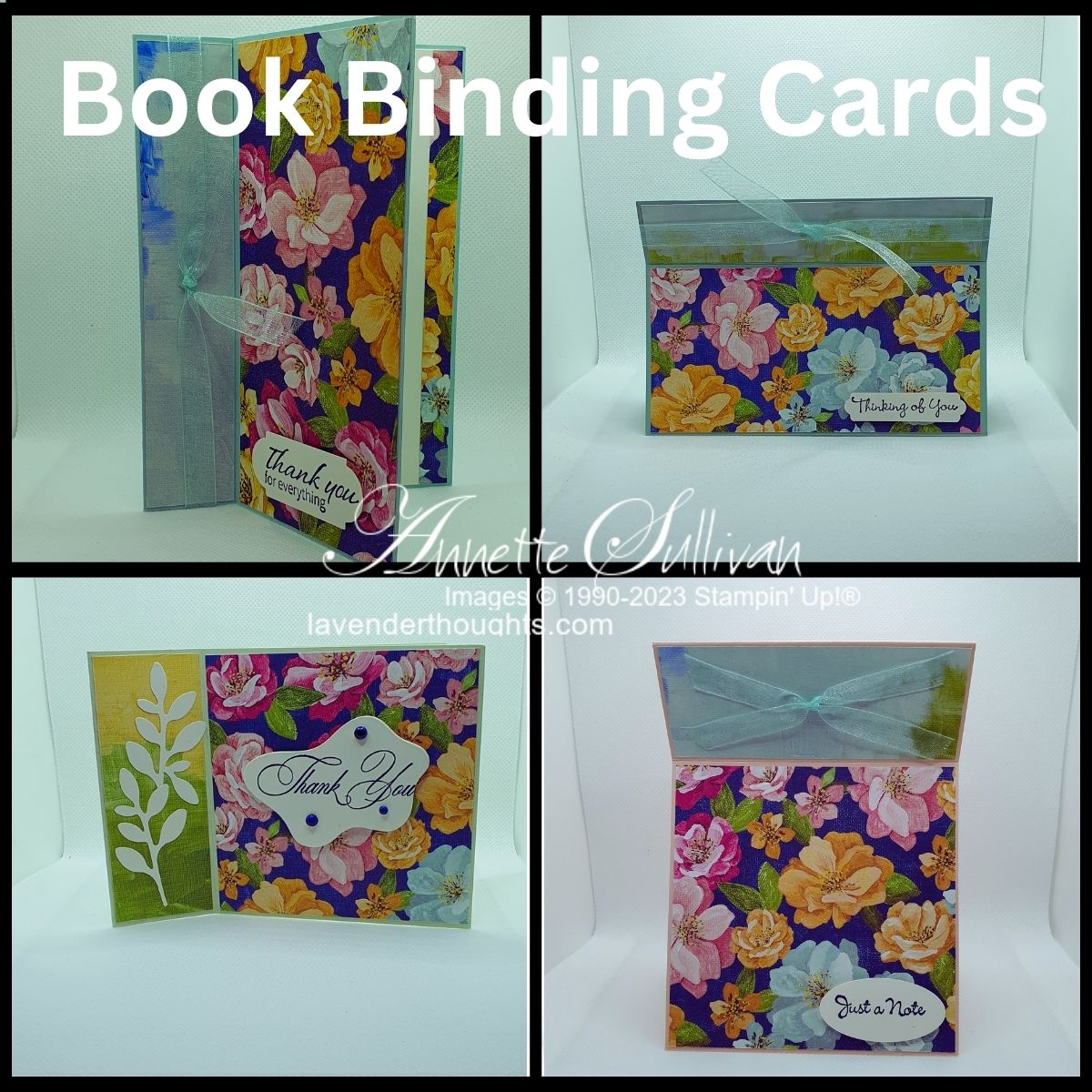 Book Binding Technique with Hues of Happiness Designer Series Paper – Lavender Thoughts