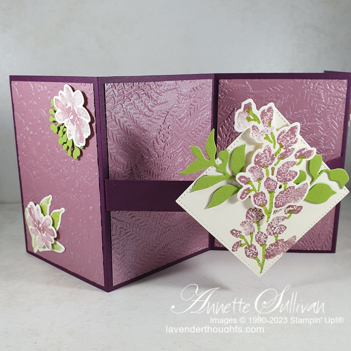 Floating Front Panel Fancy Fold Cards with PDF – Lavender Thoughts