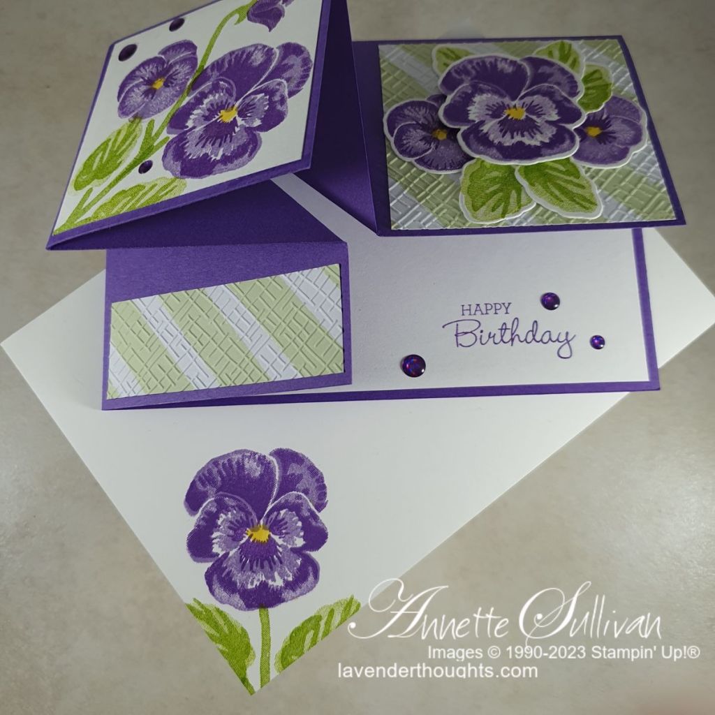 Corner Open Fancy Fold Cards with PDF tutorial – Lavender Thoughts