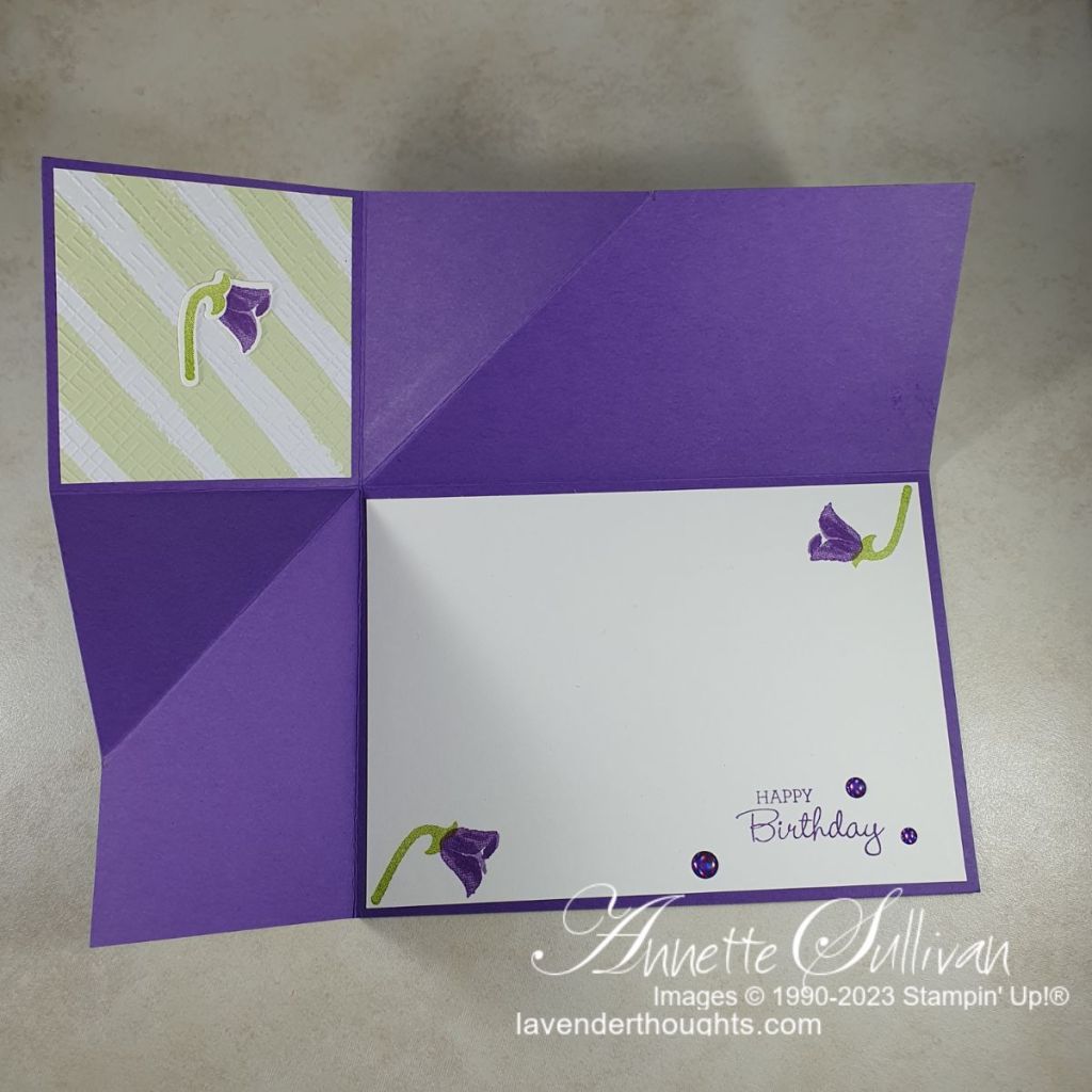 Corner Open Fancy Fold Cards with PDF tutorial – Lavender Thoughts