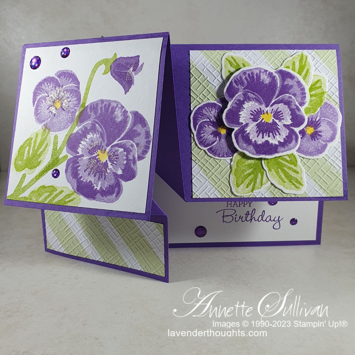 Corner Open Fancy Fold Cards with PDF tutorial – Lavender Thoughts