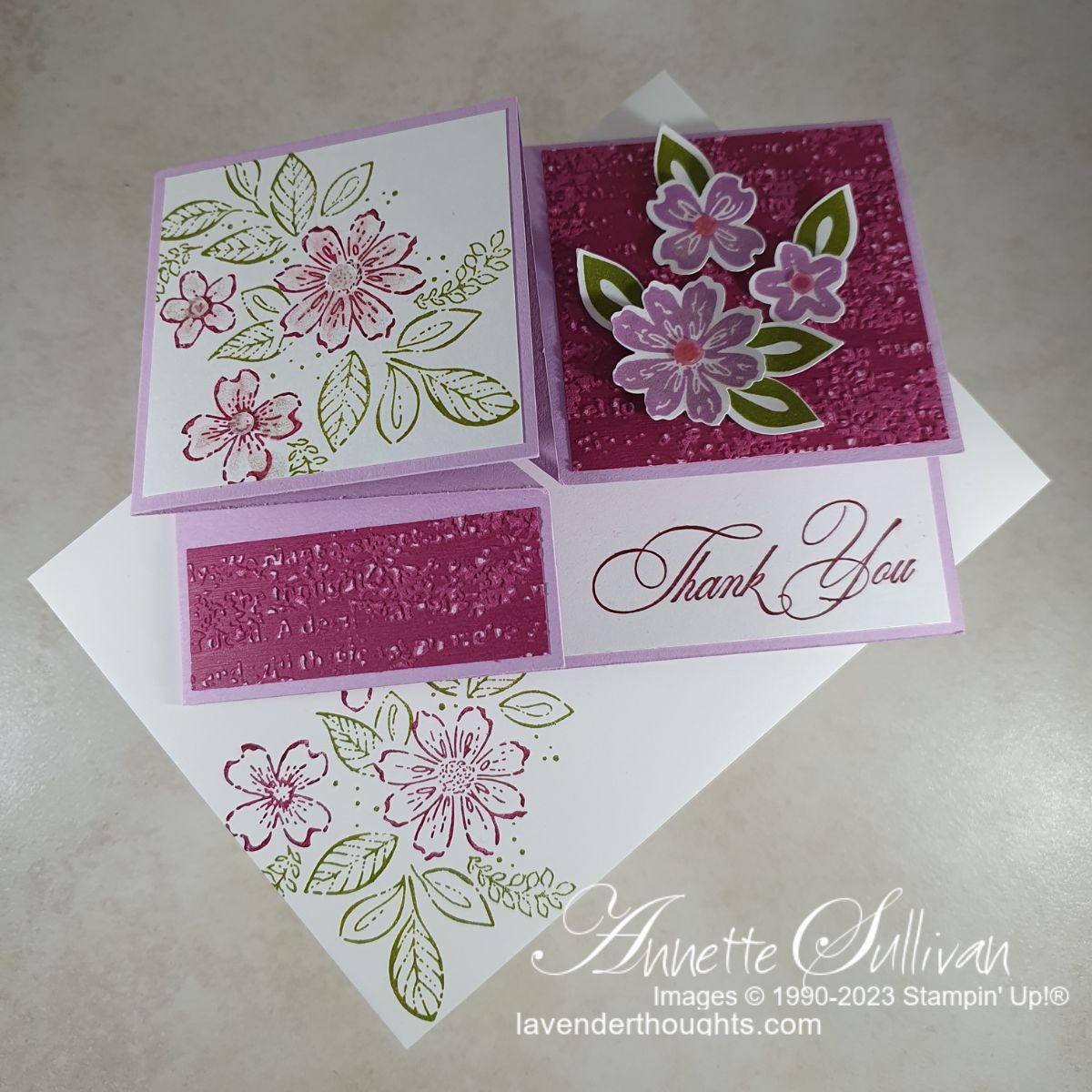 Corner Open Fancy Fold Cards with PDF tutorial – Lavender Thoughts
