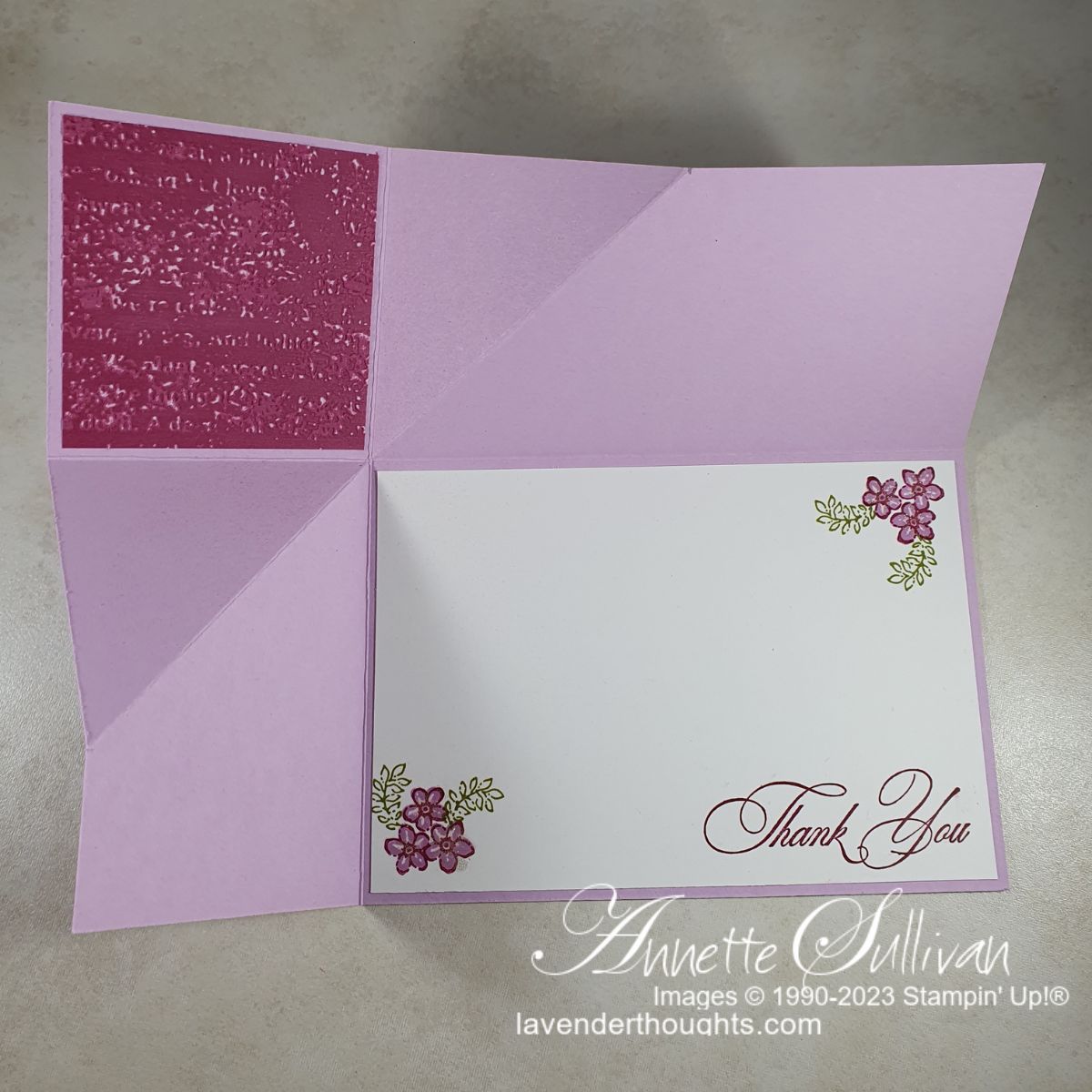 Corner Open Fancy Fold Cards with PDF tutorial – Lavender Thoughts