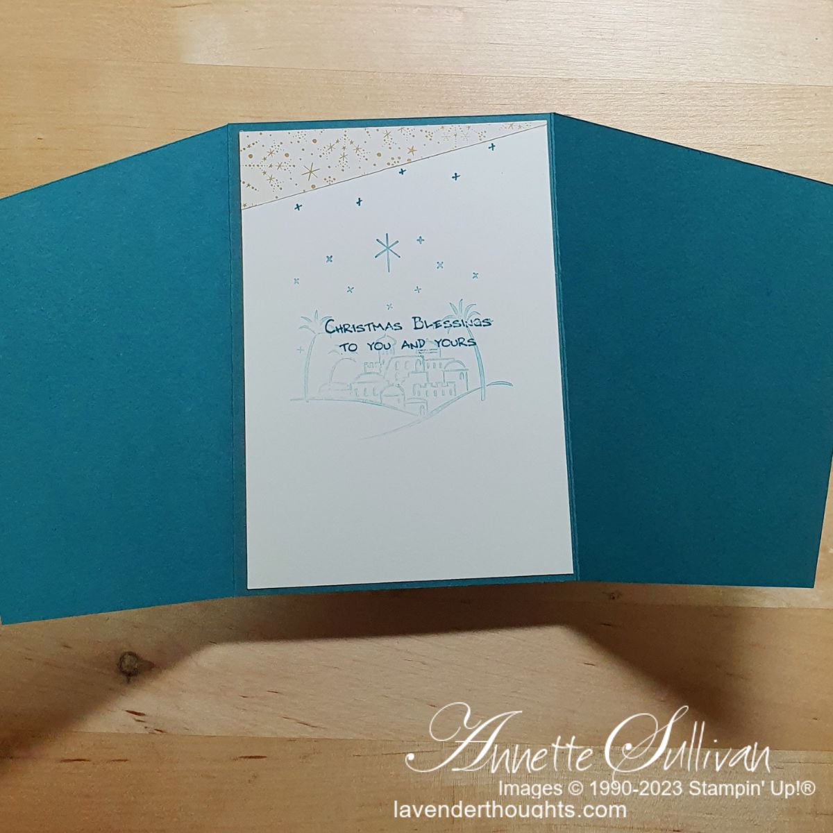 Creating an Angled Fold Card for Christmas – Lavender Thoughts