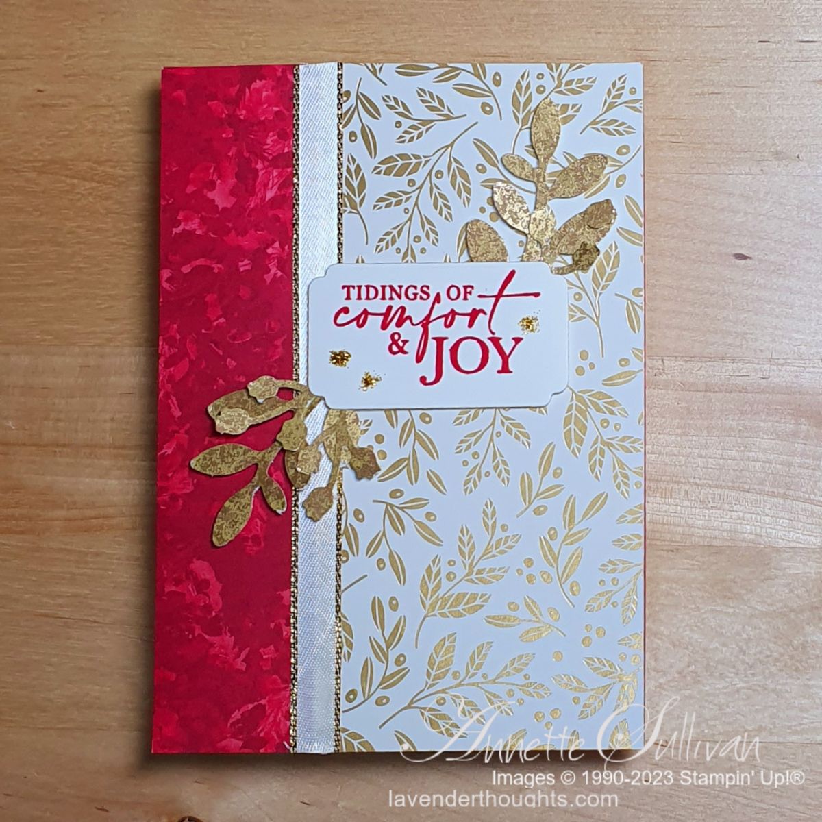 Using Designer Series Paper on your cards for Christmas – Lavender Thoughts