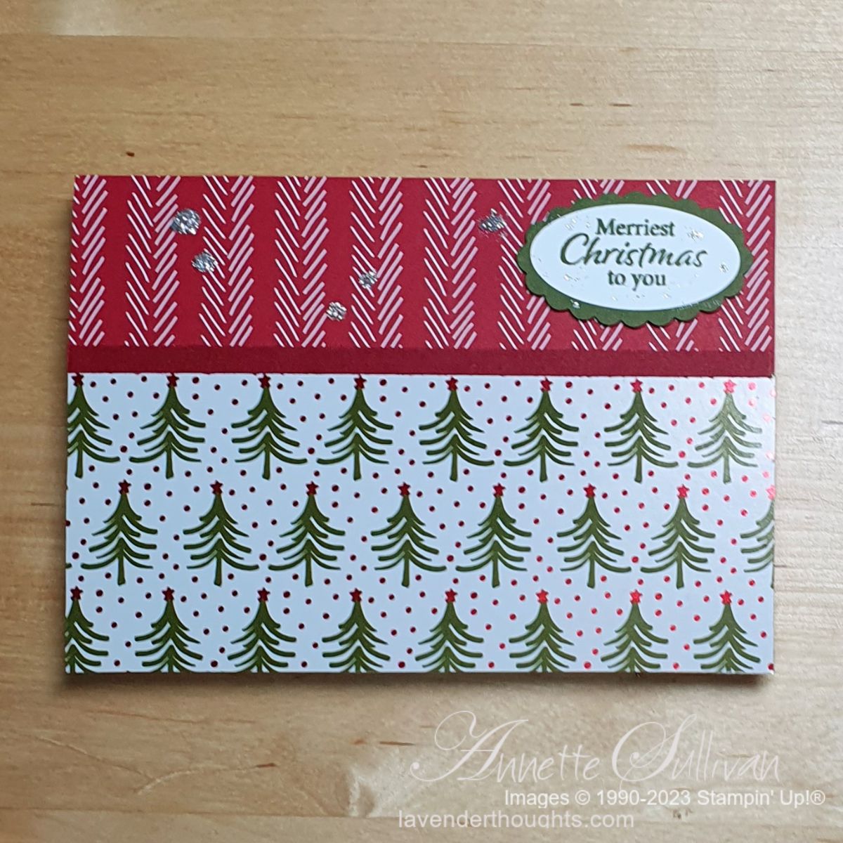 Using Designer Series Paper on your cards for Christmas – Lavender Thoughts