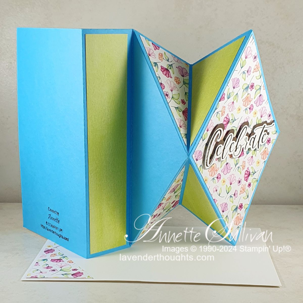 Upright Diamond Fold Cards – Lavender Thoughts