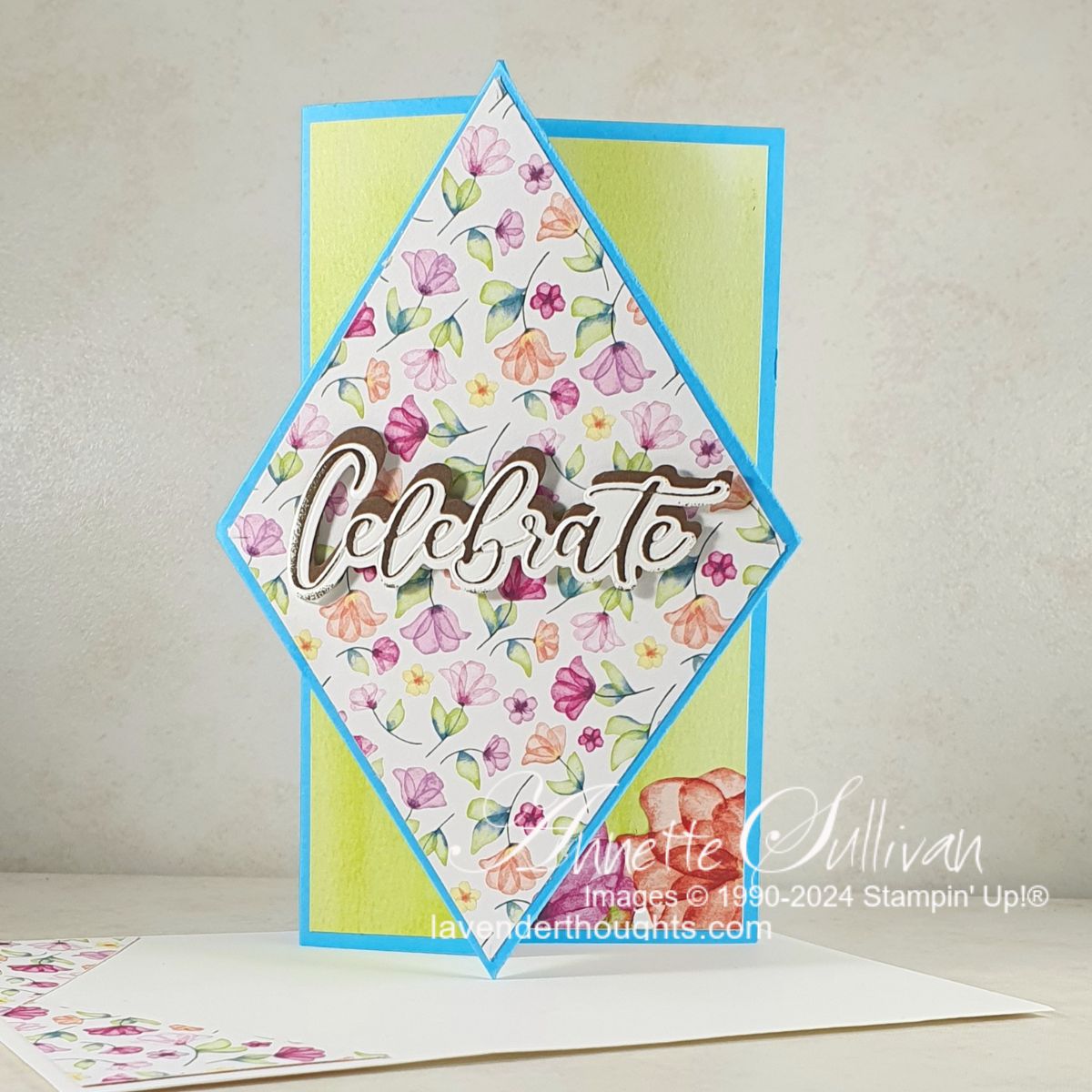 Upright Diamond Fold Cards – Lavender Thoughts