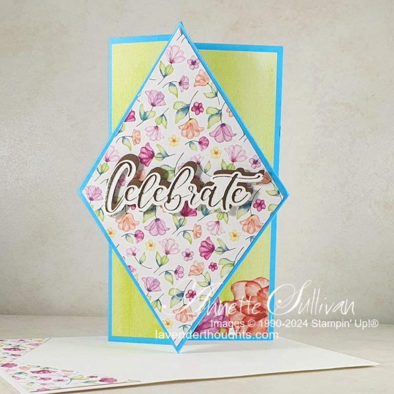 Upright Diamond Fold Cards – Lavender Thoughts
