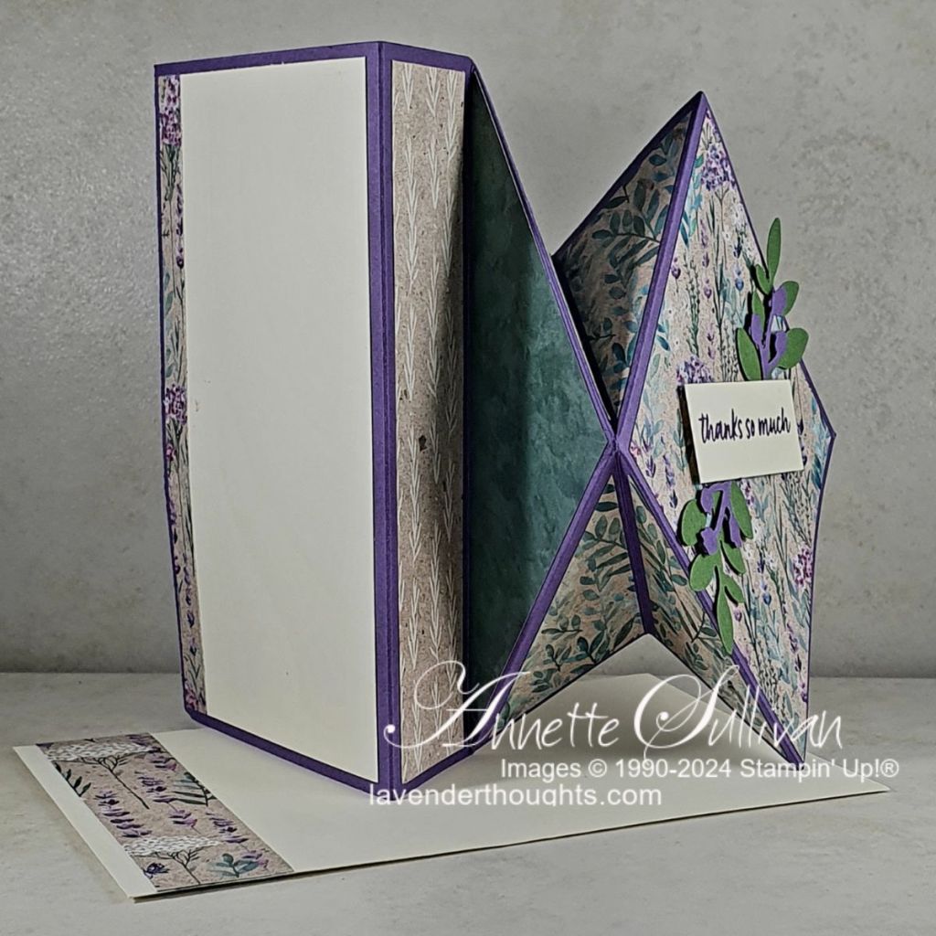 Upright Diamond Fold Cards – Lavender Thoughts