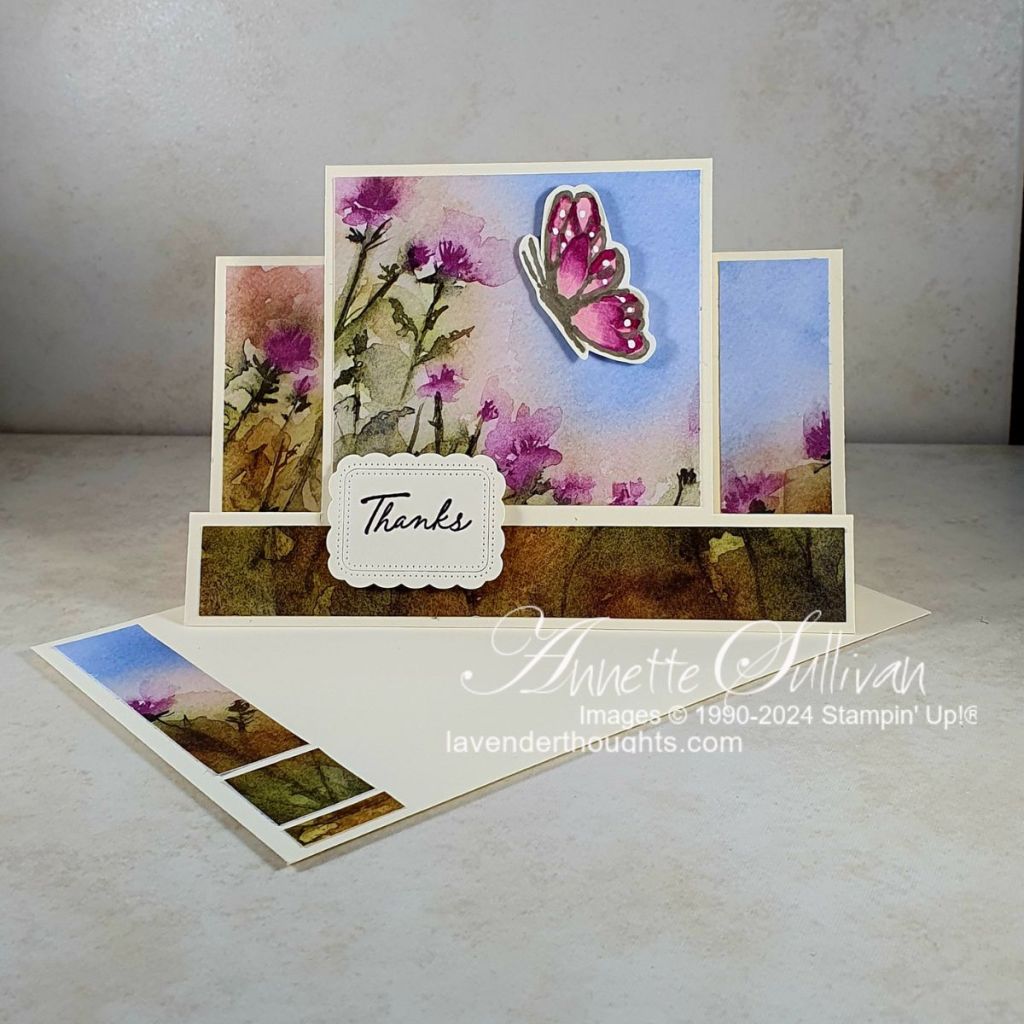How to create a Landscape Centre Step Card with VIDEO – Lavender Thoughts